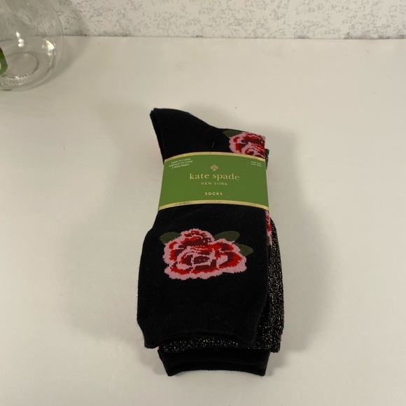 kate spade | Accessories | Kate Spade New York 3 Pk Multicolored Sock ...